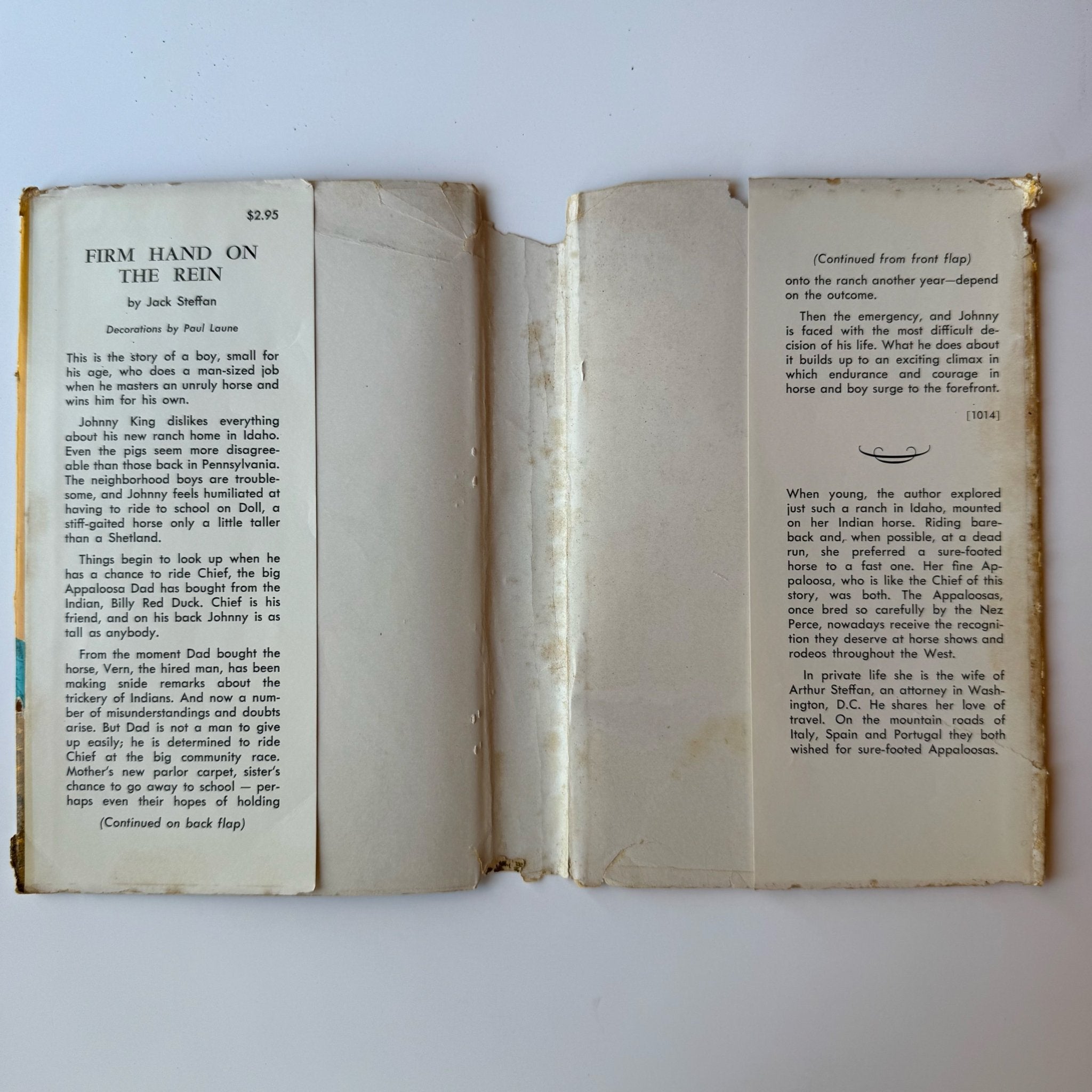 Firm Hand of the Rein, Jack Steffan, Signed, 1961, Hardcover - Pretty ...