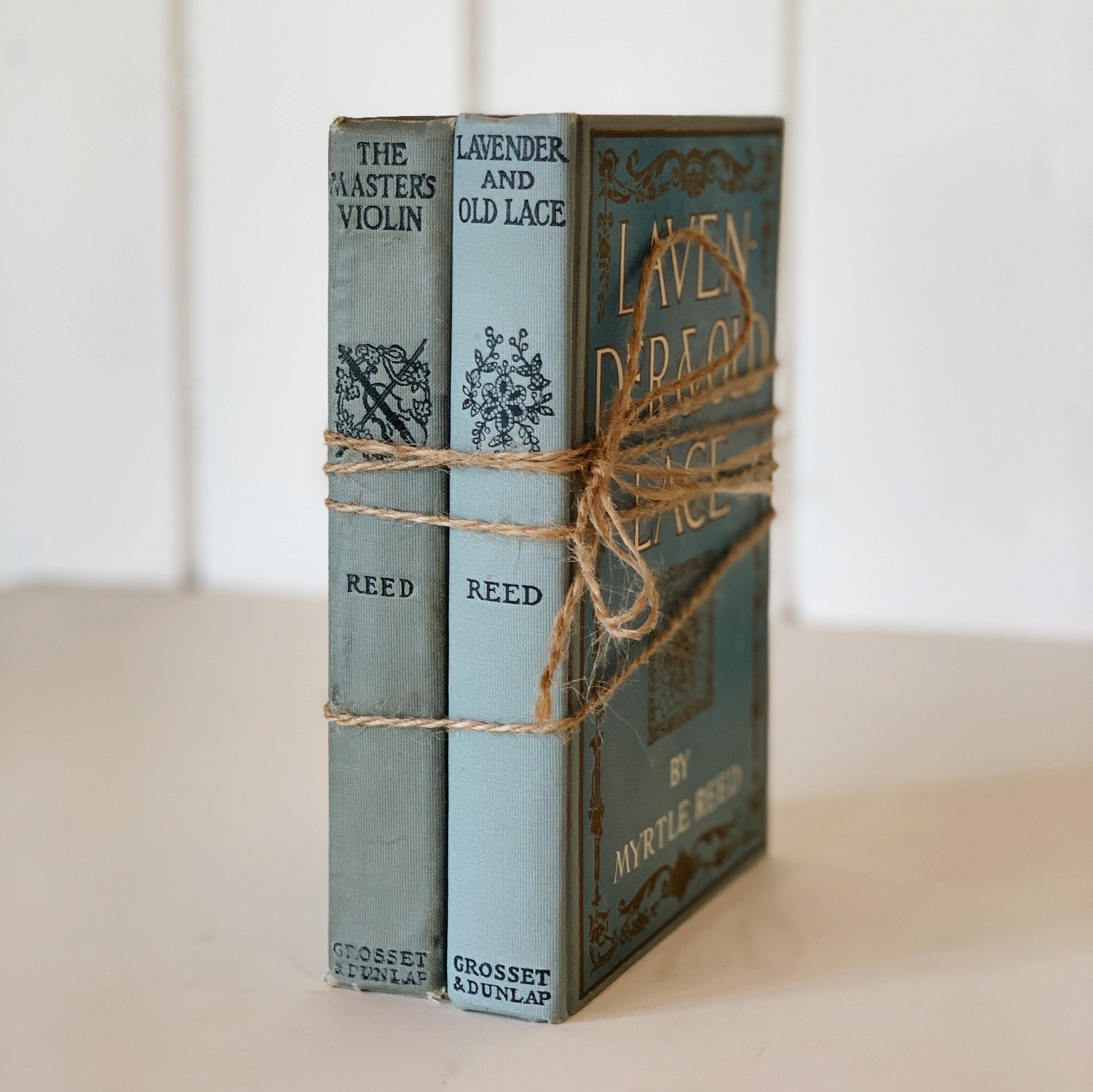 Blue Vintage Decorative Book Bundles – Pretty Old Books