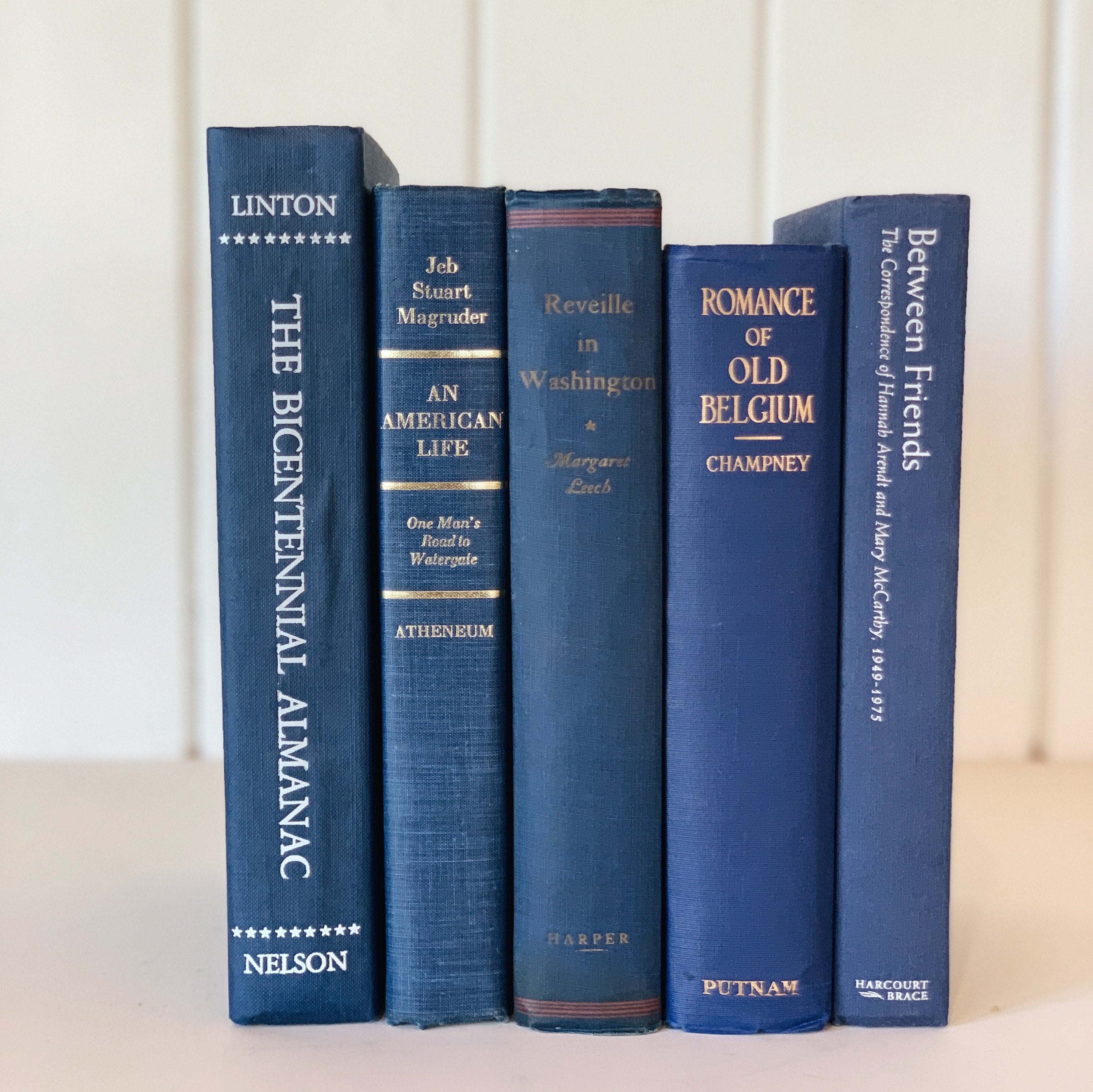 Blue Vintage Decorative Book Bundles – Pretty Old Books