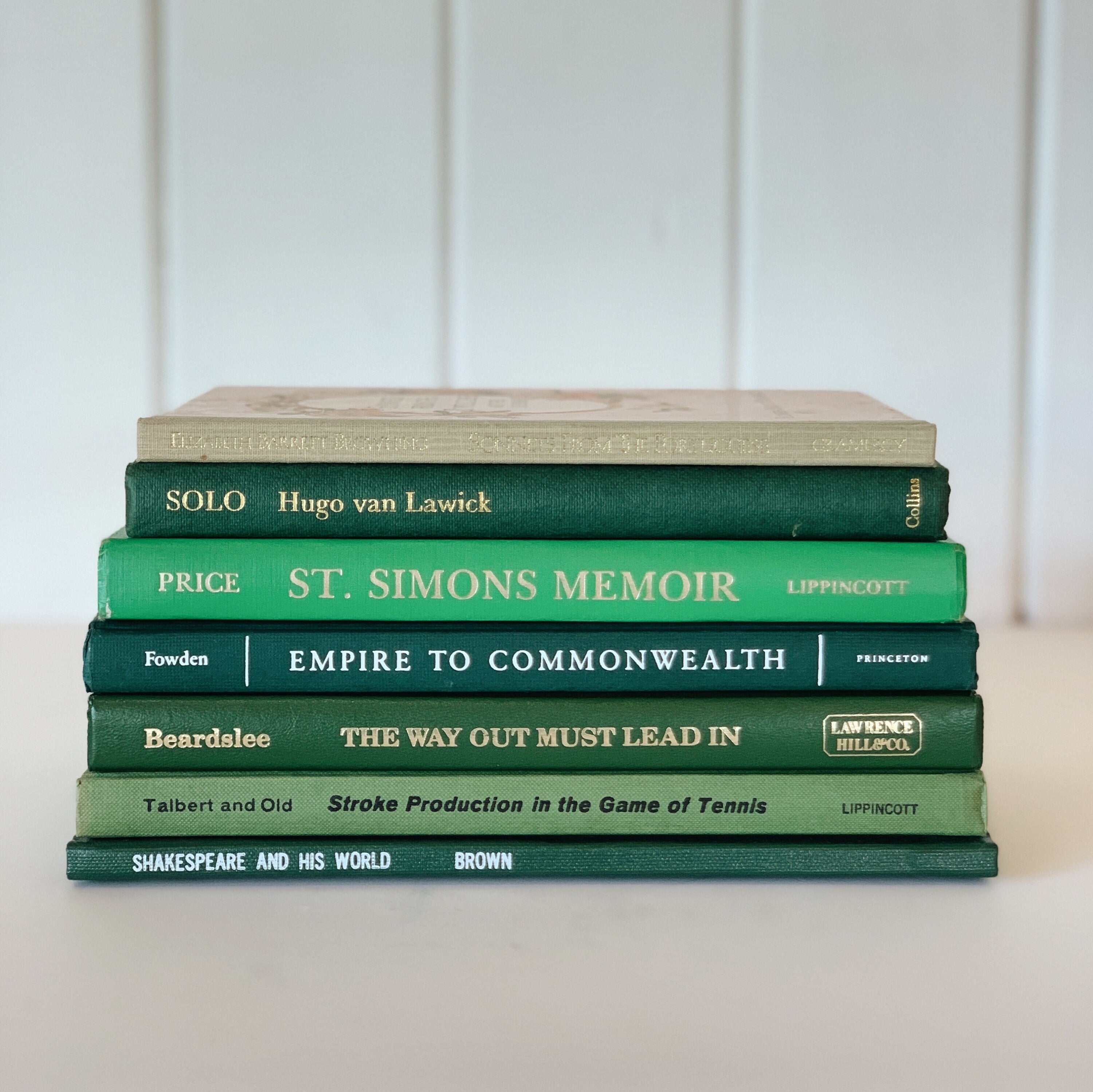 Green Vintage Book Bundles – Pretty Old Books