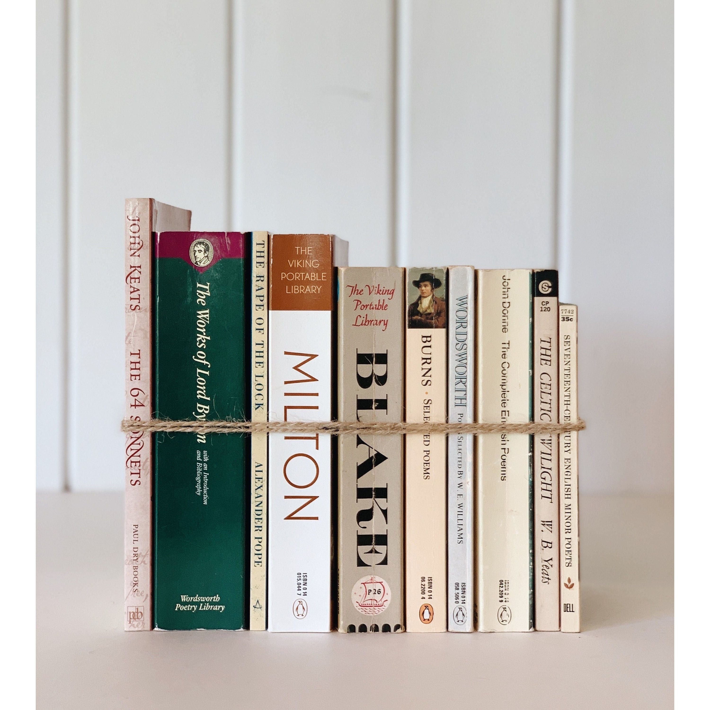 Neutral Vintage Book Bundles for Decor – Pretty Old Books