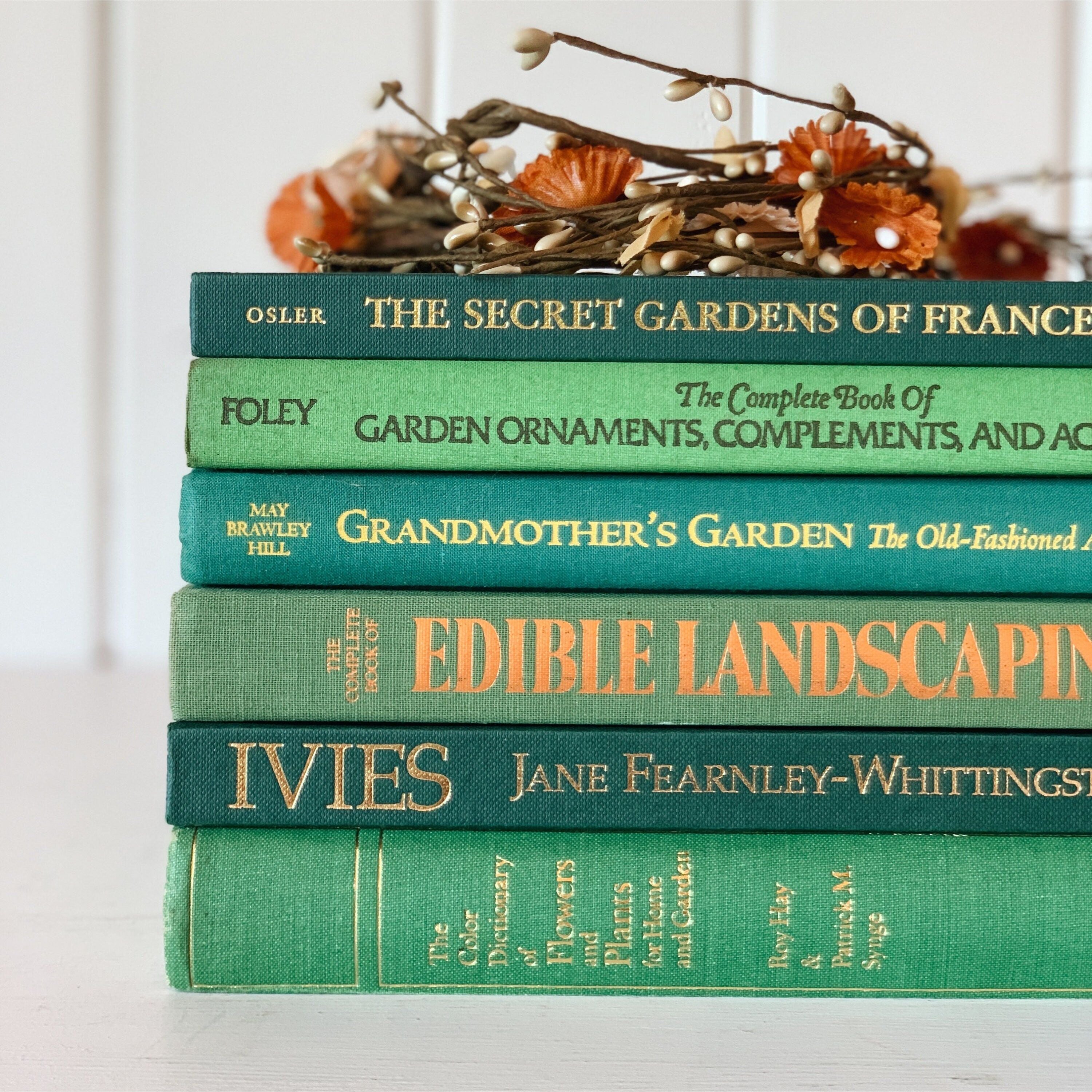 Pretty Old Books - Vintage Books by Color and Collectible Titles